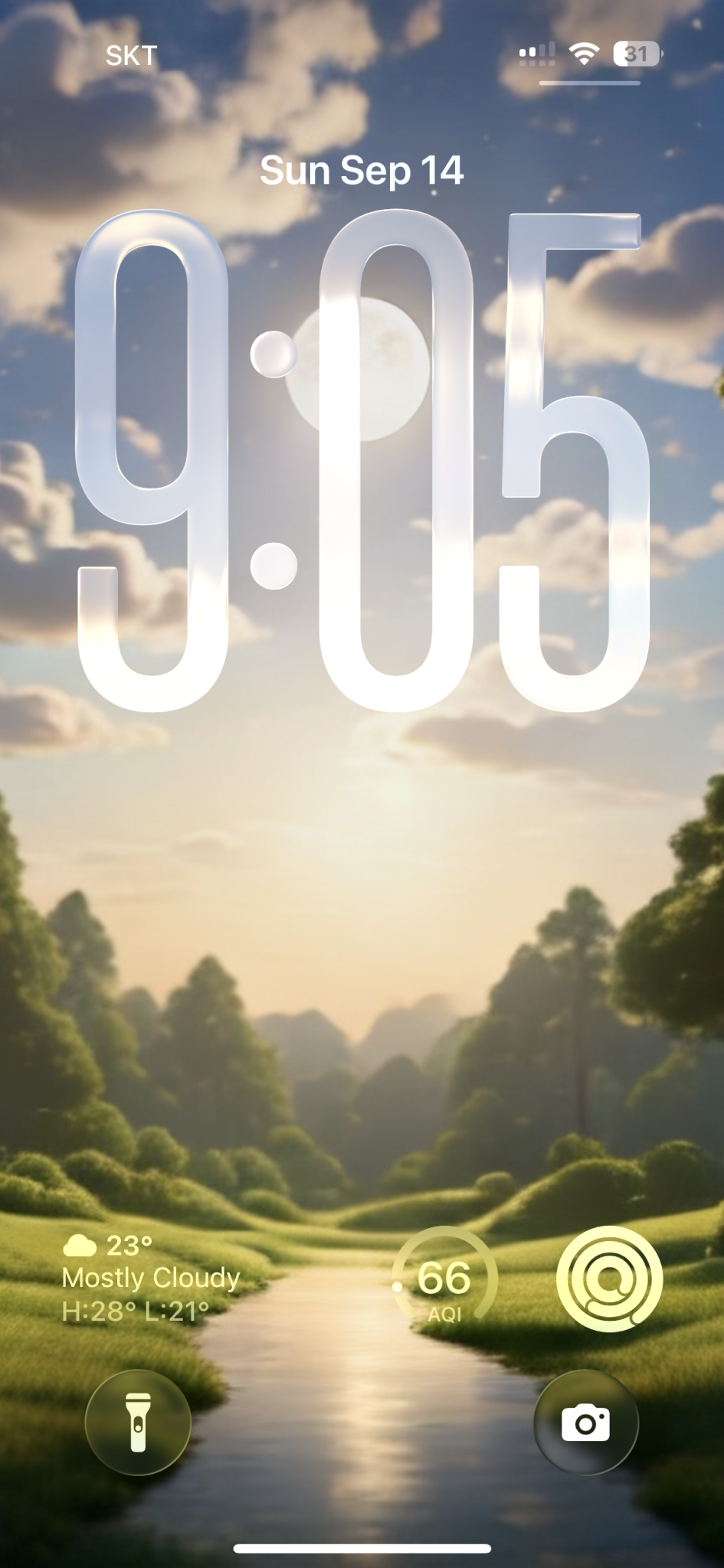 Weather-Based Dynamic Abstract Wallpaper Shortcut (iOS, iPadOS, macOS ...